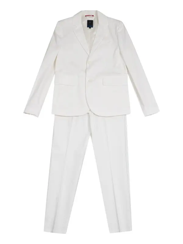 FAY Suit With Double Button Jacket - Ivory