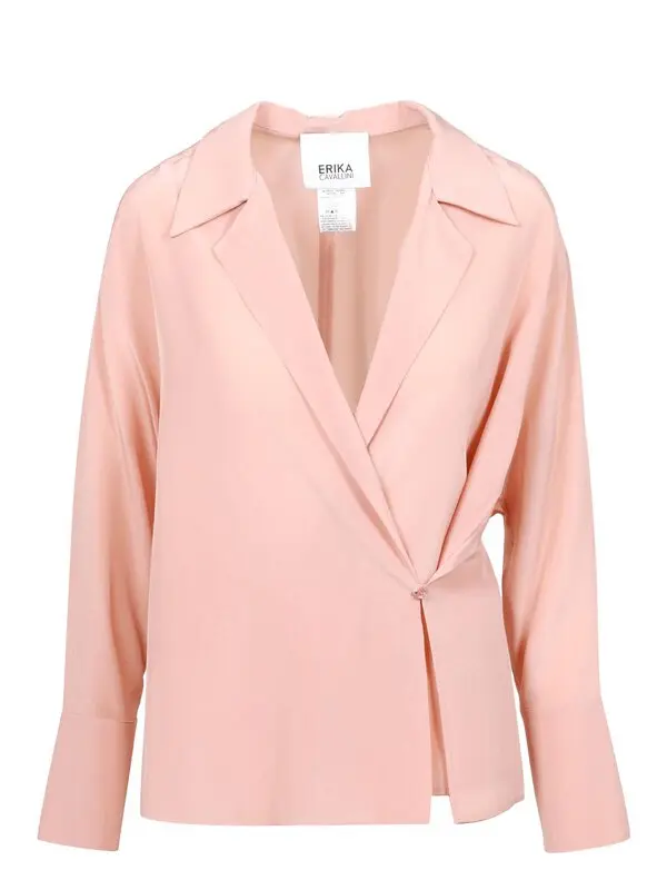 Erika Cavallini Crepe De Chine Blouse - Powder Pink