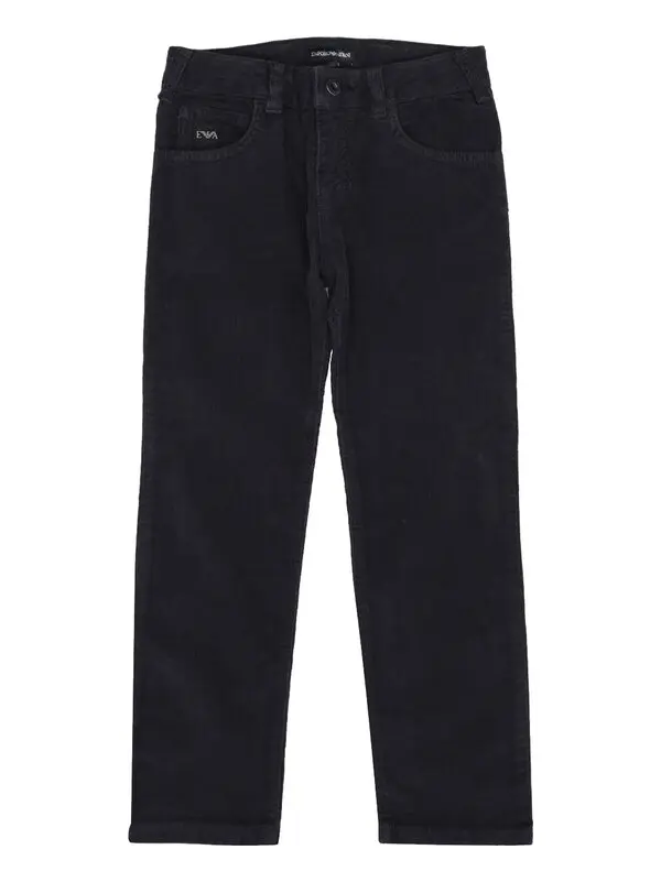 Emporio Armani Velvet Trousers - Blue