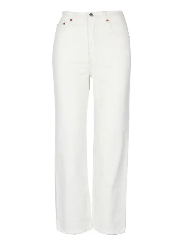 LEVI'S High-waisted Straight Jeans - White