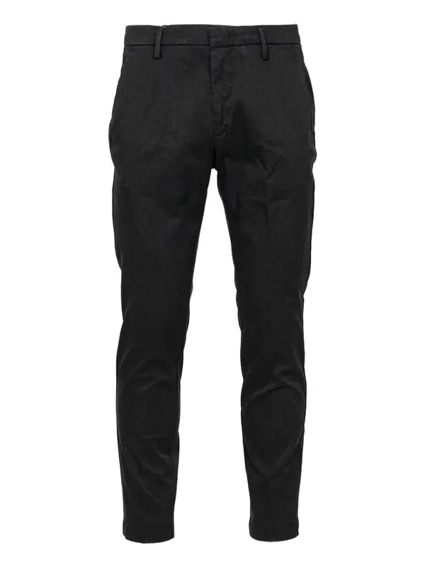 BRO SHIP Slim Fit Trousers - Black