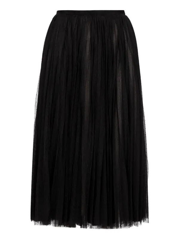 PHILOSOPHY BY LORENZO SERAFINI Pleated Tulle Skirt - Black