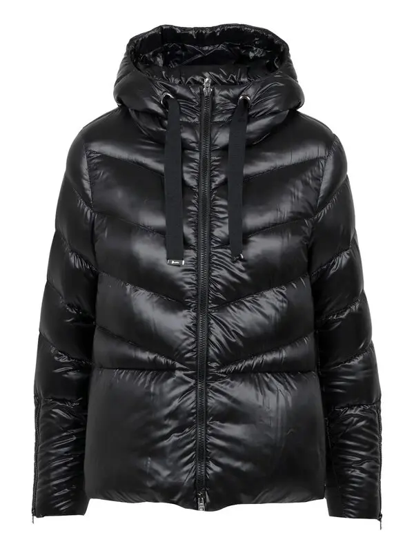 Herno Hooded Down Coat - Black