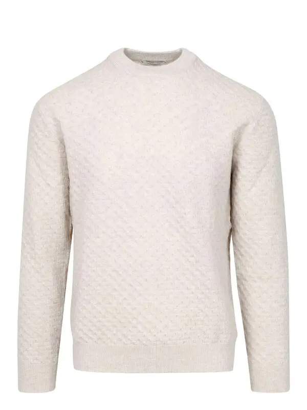 PAOLO PECORA Merino Wool Sweater - Light Grey