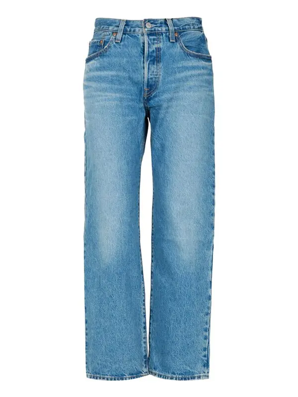 LEVI'S High-waisted Straight Leg Jeans - Denim