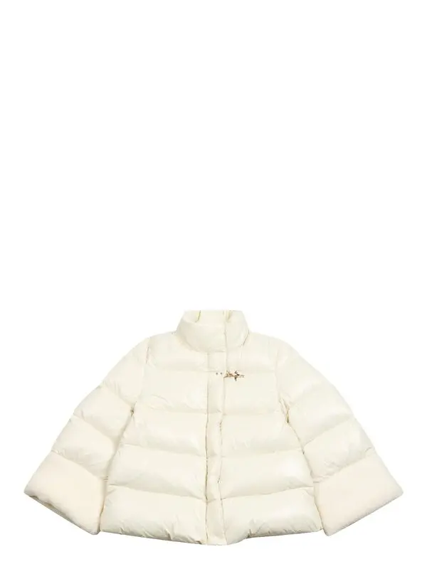 FAY Quilted Down Jacket - Cream