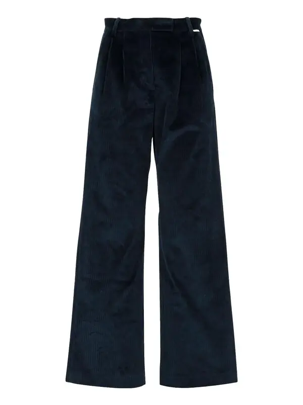 ROY ROGER'S Cotton Velvet Trousers - Blue