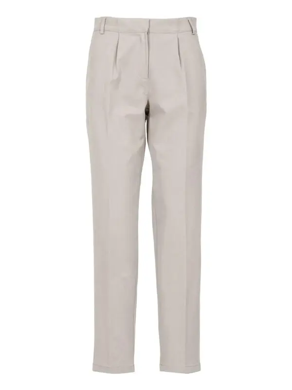 KAOS Viscose Ankle-length Trousers - Dove Grey