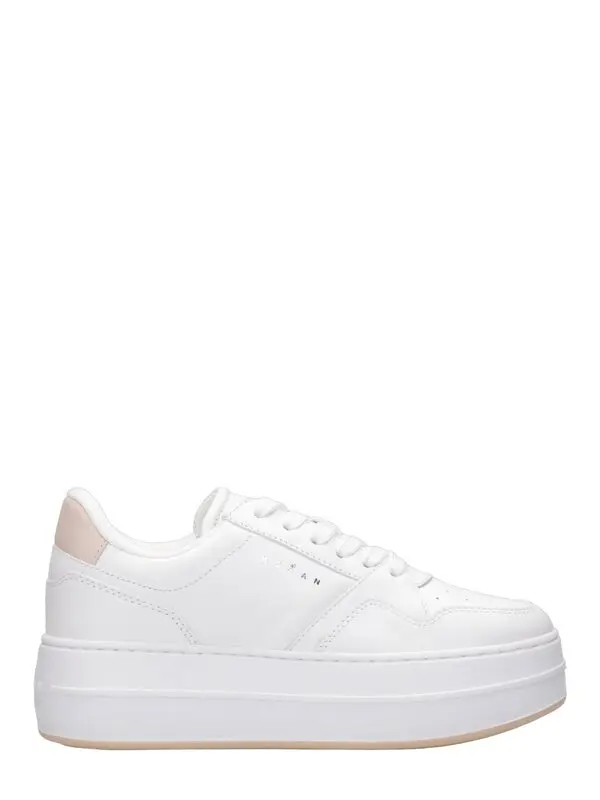Hogan Leather Sneakers - Bianco+naturale