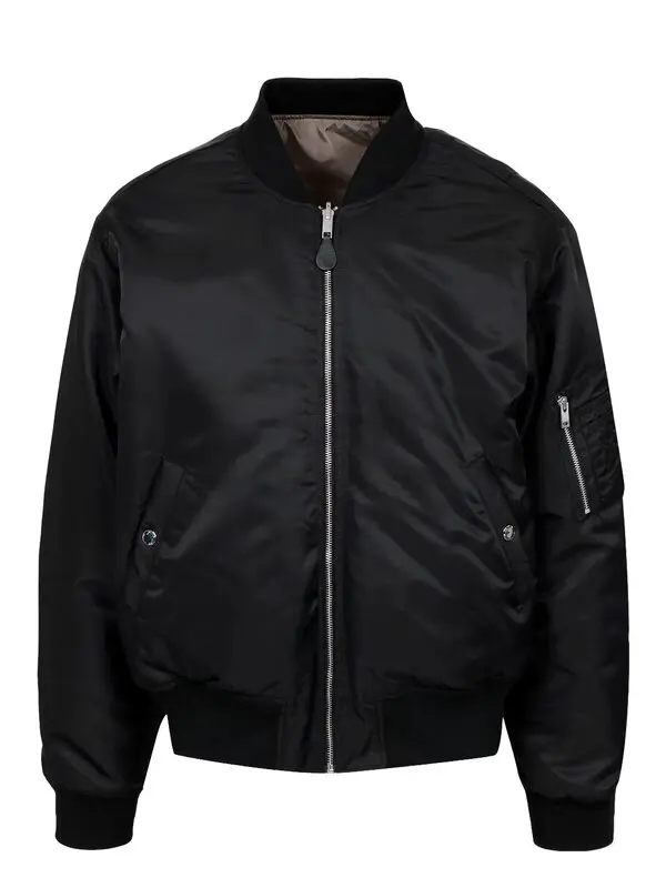 Hogan Technical Twill Water Repellent Jacket - Nero+verde Militare