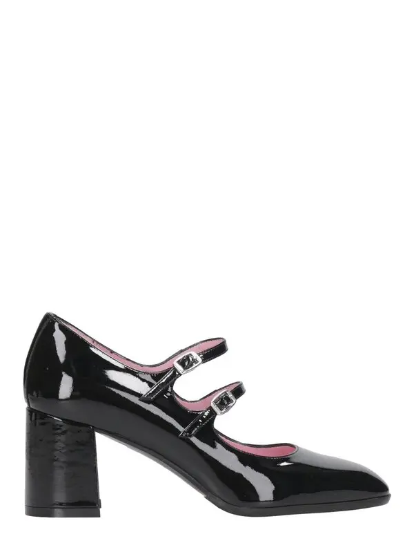 CAREL Patent Leather Mary Jane Pumps - Black