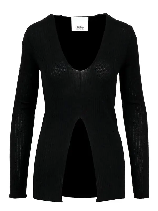 Erika Cavallini Merino Wool Sweater - Black