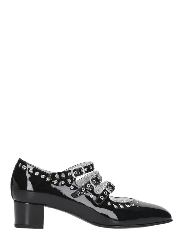 CAREL Studded Triple-strap Mary Jane - Black