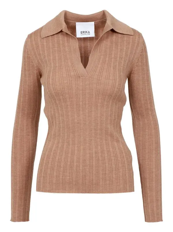 Erika Cavallini Wool Sweater - Brown