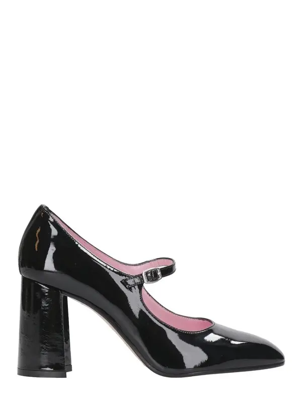 CAREL Patent Leather Mary Jane Pumps - Black