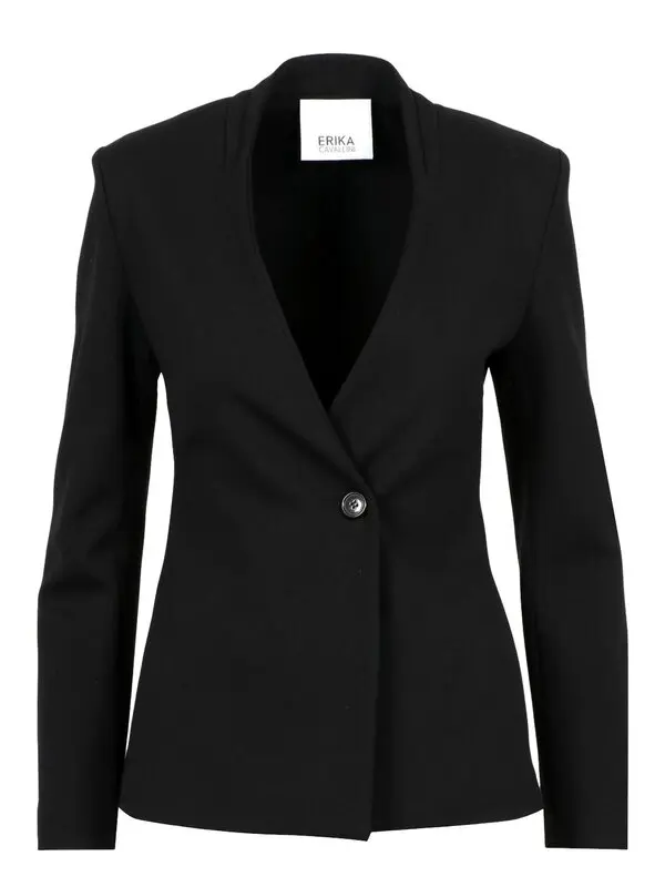 Erika Cavallini Tight Fitting Blazer - Black