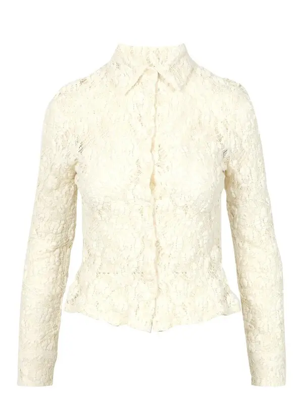 MSGM Lace Shirt - Cream