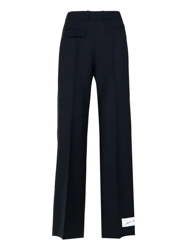 Erika Cavallini Wool Trousers - Blue