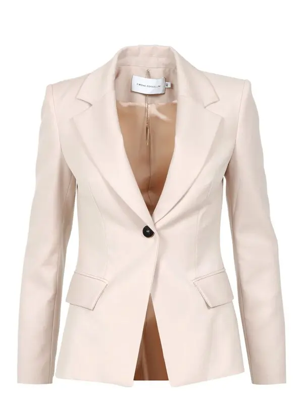 SIMONA CORSELLINI Single-button Blazer - Cream
