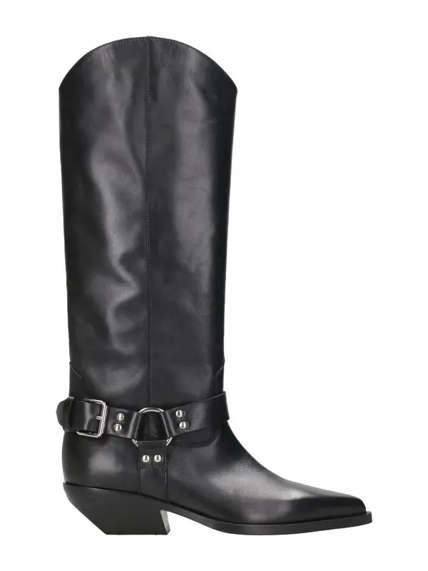 Elena Iachi Leather Boots - Black