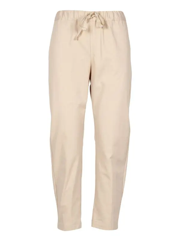 SEMICOUTURE Cotton Trousers - Cammello Chiaro
