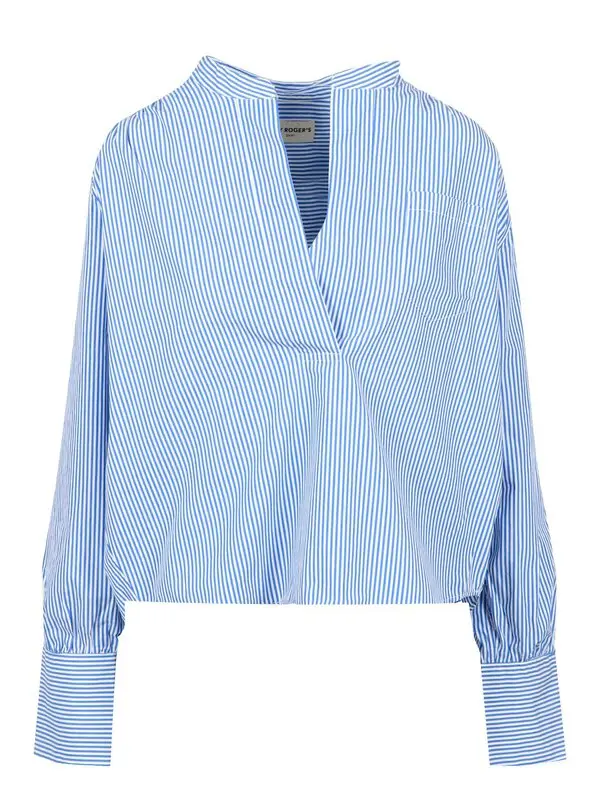 ROY ROGER'S Striped Shirt - White