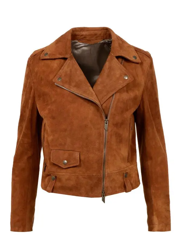 SALVATORE SANTORO Leather Coat - Brown