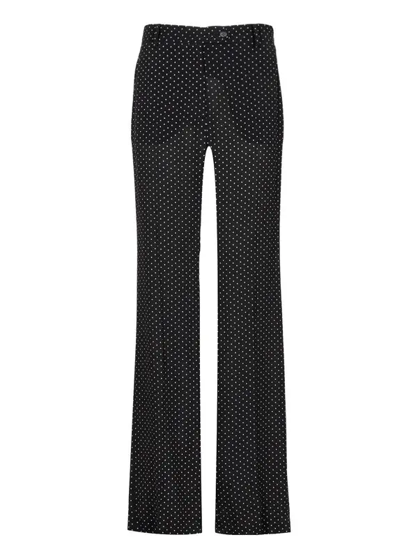N°21 Polka Dot Trousers - Black