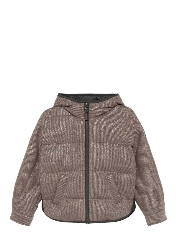 Brunello Cucinelli Cashmere Down Jacket - Brown