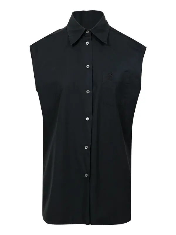 N°21 Sleeveless Shirt - Black