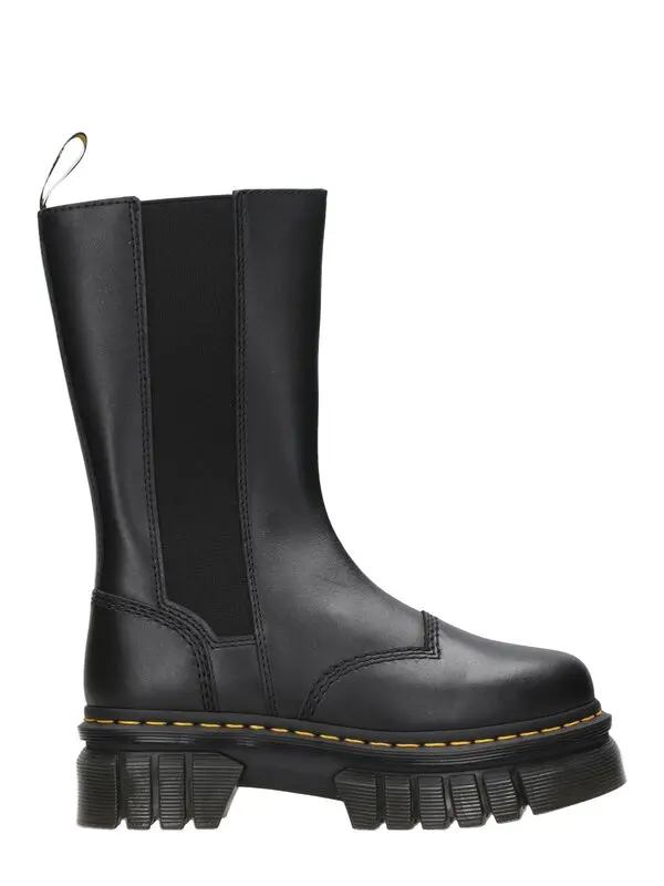 Dr. Martens Mid-calf Nappa Lux Leather Boots - Black