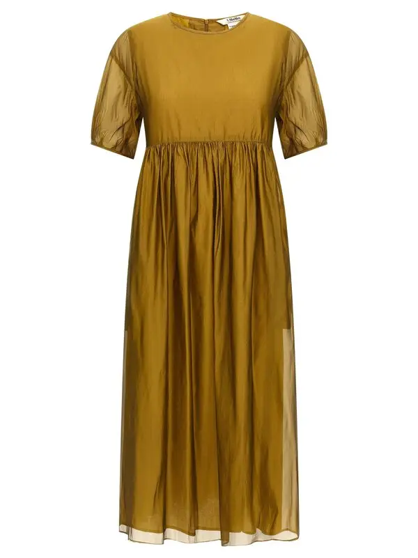 Max Mara Fatoso Silk Blend Dress - Yellow