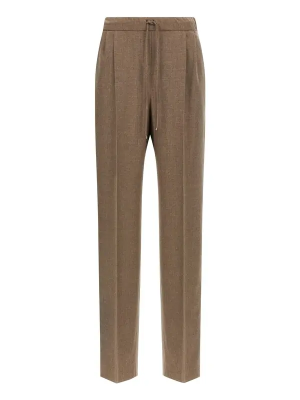 Max Mara Gatti Cashmere Trousers - Gray