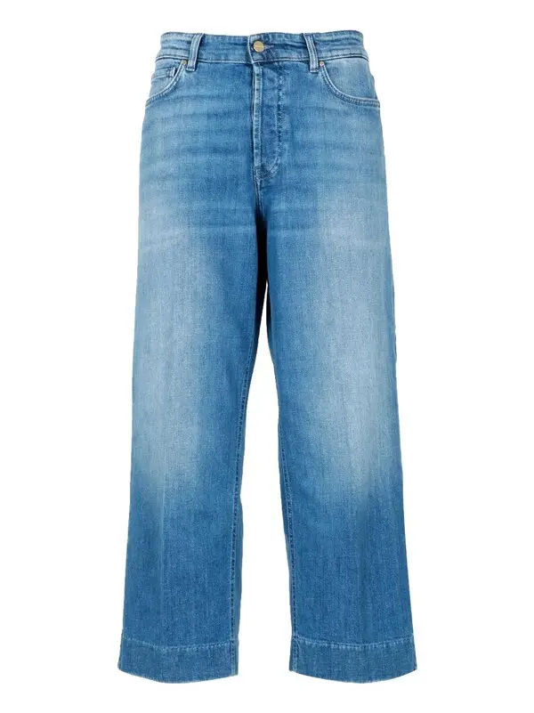 DON THE FULLER High Waist Straight Leg Jeans - Denim Medio