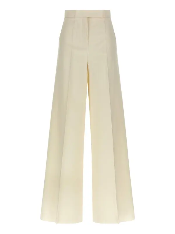 Max Mara Finish Wide Leg Trousers - White