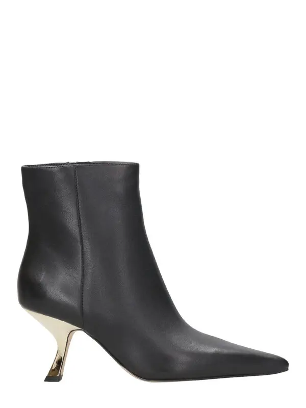 Michael Kors Leather Ankle Boots - Black