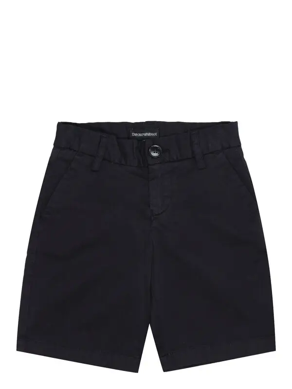 Emporio Armani Junior Cotton Shorts - Blue