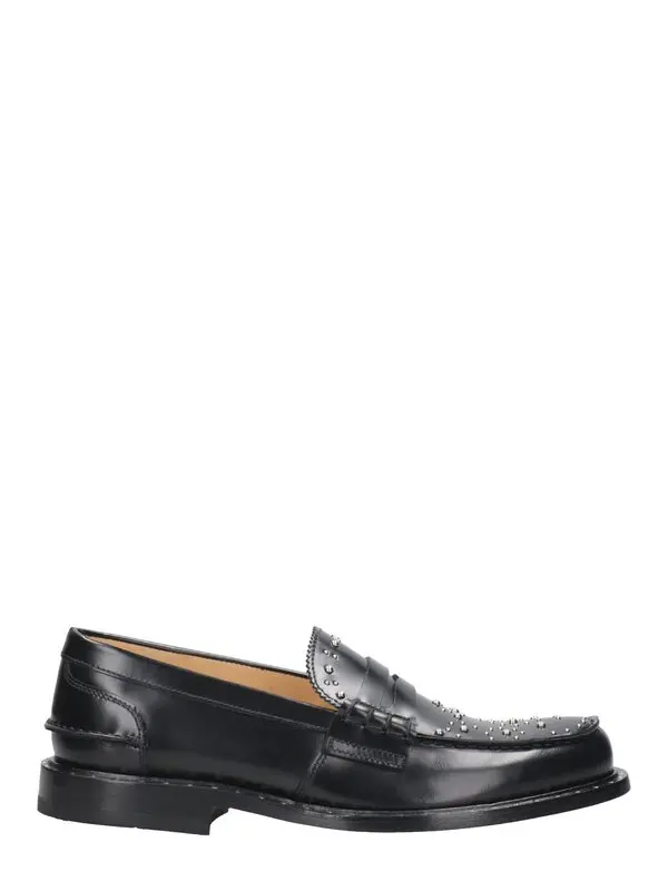MILLE885 Leather Loafers - Black