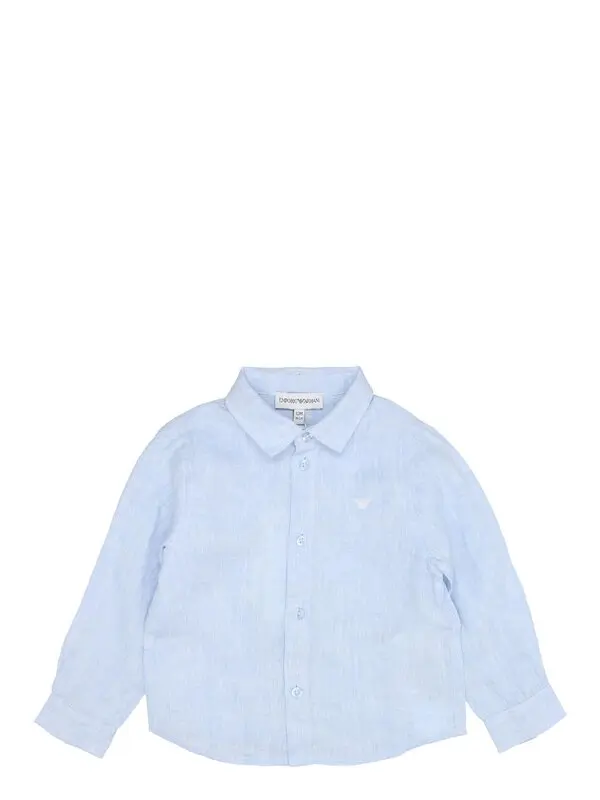 Emporio Armani Linen Shirt - Clear Blue
