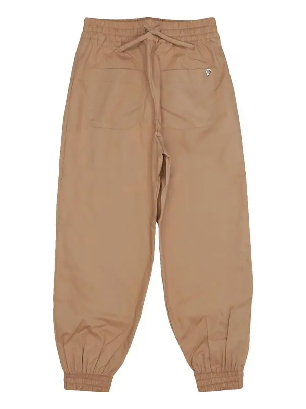 DONDUP High-waisted Cotton Pants - Camel