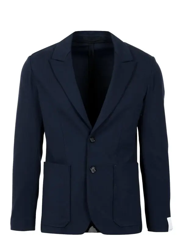 PAOLO PECORA Jersey Blazer - Blue