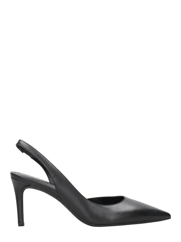Michael Kors Leather Slingback Pumps - Black