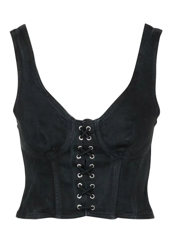 GRIFONI Sleeveless Top - Black
