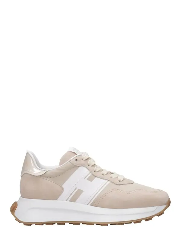 Hogan Low Top Sneakers - Beige+bianco