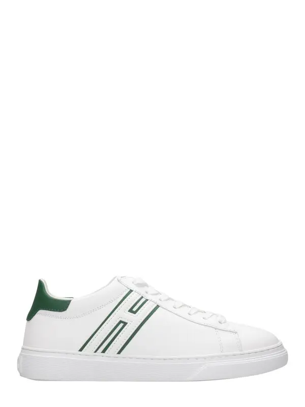 Hogan H365 Leather Sneakers - Bianco+verde