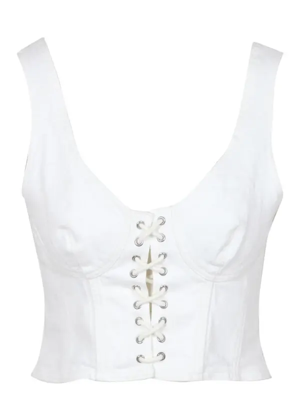 GRIFONI Sleeveless Top - White