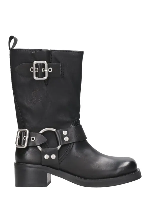 Steve Madden Buckled Boots - Black