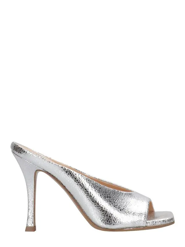 GUGLIELMO ROTTA Heel Slides - Silver