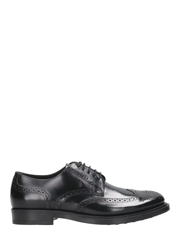 TOD'S Derby Lace Up Shoes - Black