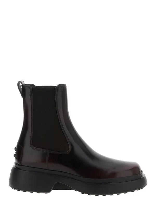 TOD'S Chelsea Ankle Boots - Bordeaux